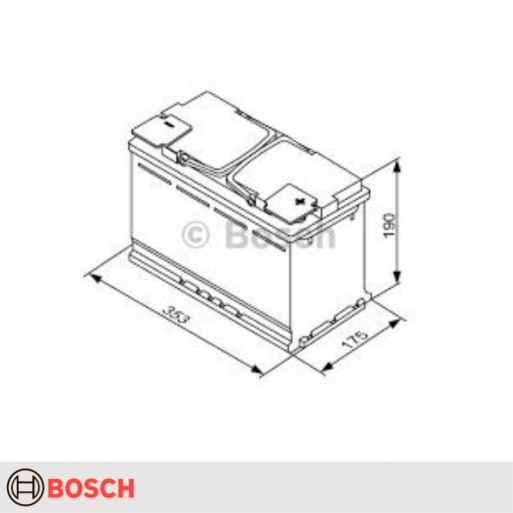 BATERÍA BOSCH S5013 100AH 830A